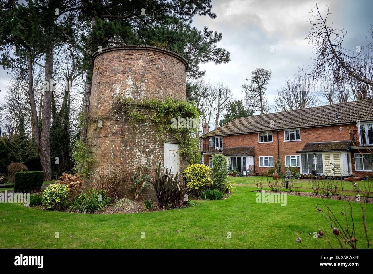 One of the two brick funnels used to draw air down to the railway ...