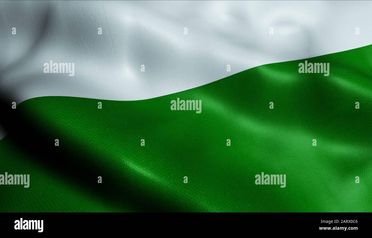 3D Illustration of a waving flag of San Martin (Colombia country Stock ...