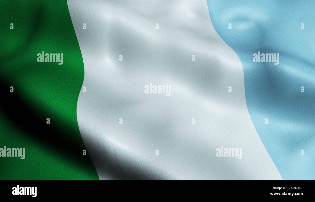 3D Illustration of a waving flag of Piendamo (Colombia country Stock ...