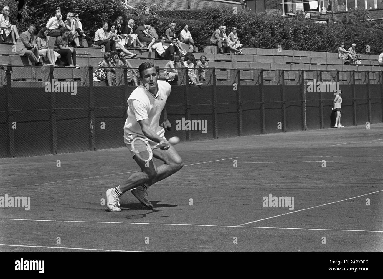 Tennis Championships, Jan Hajer in action Date: August 10, 1965 ...