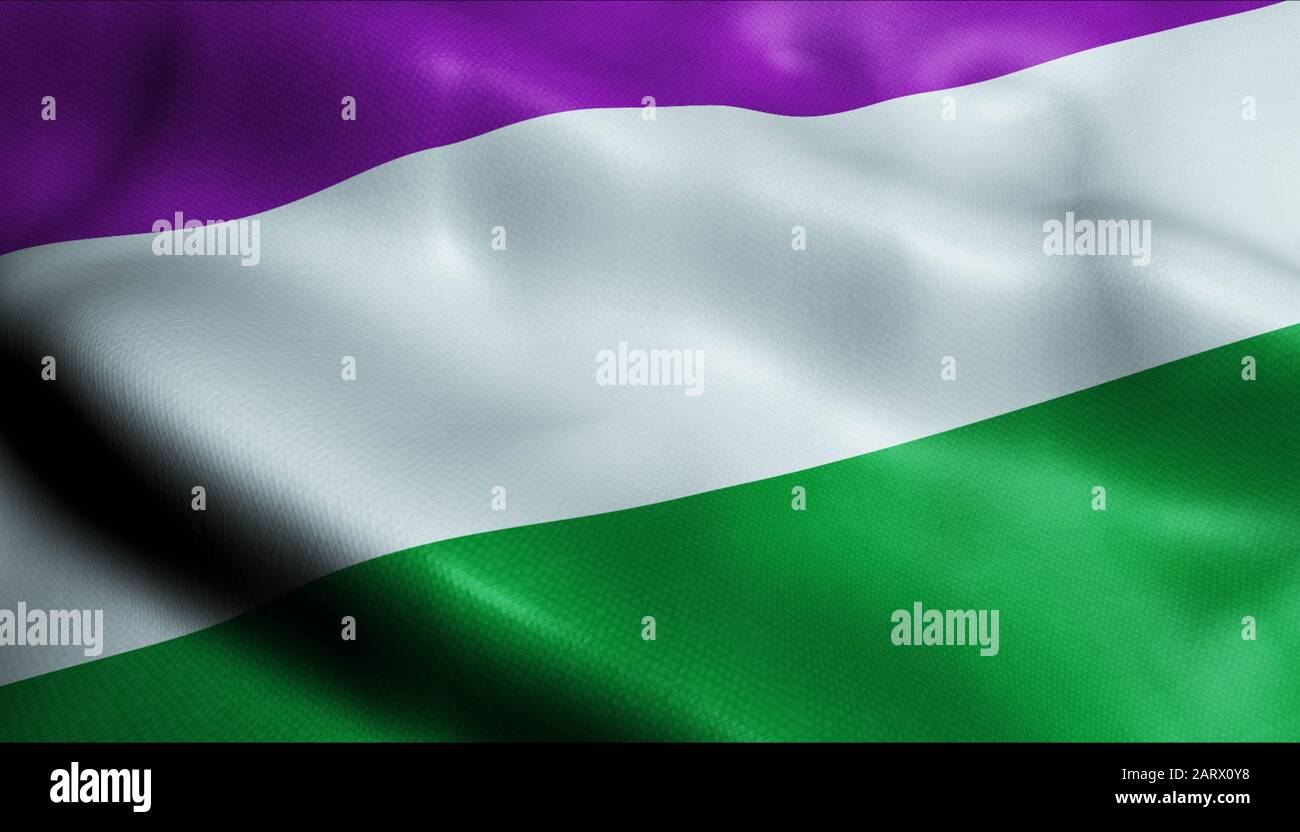 3D Illustration of a waving flag of Marulanda (Colombia country Stock ...