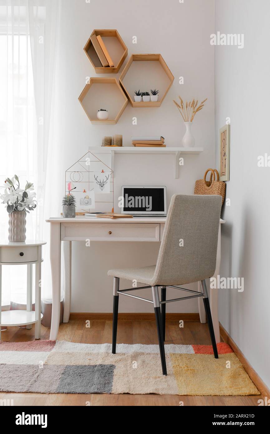 Workplace laptop mood board hi-res stock photography and images - Alamy