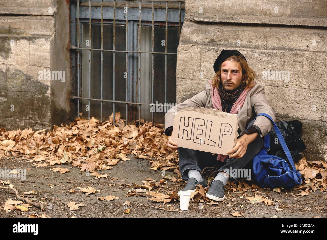 Poor Homeless Man