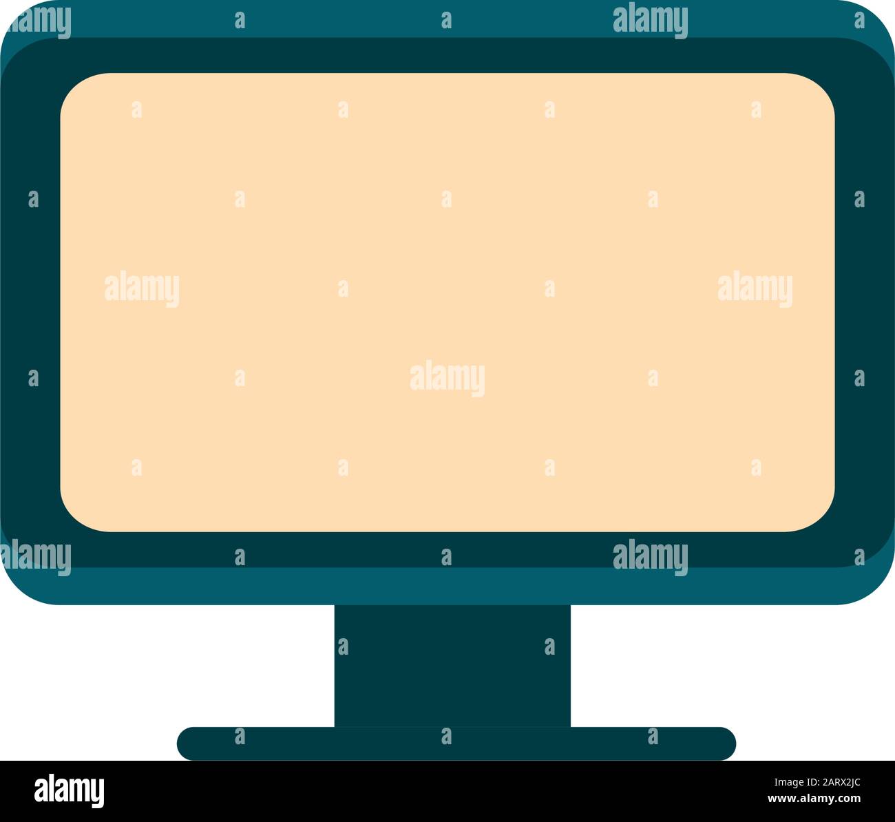 computer monitor technology education school vector illustration icon ...