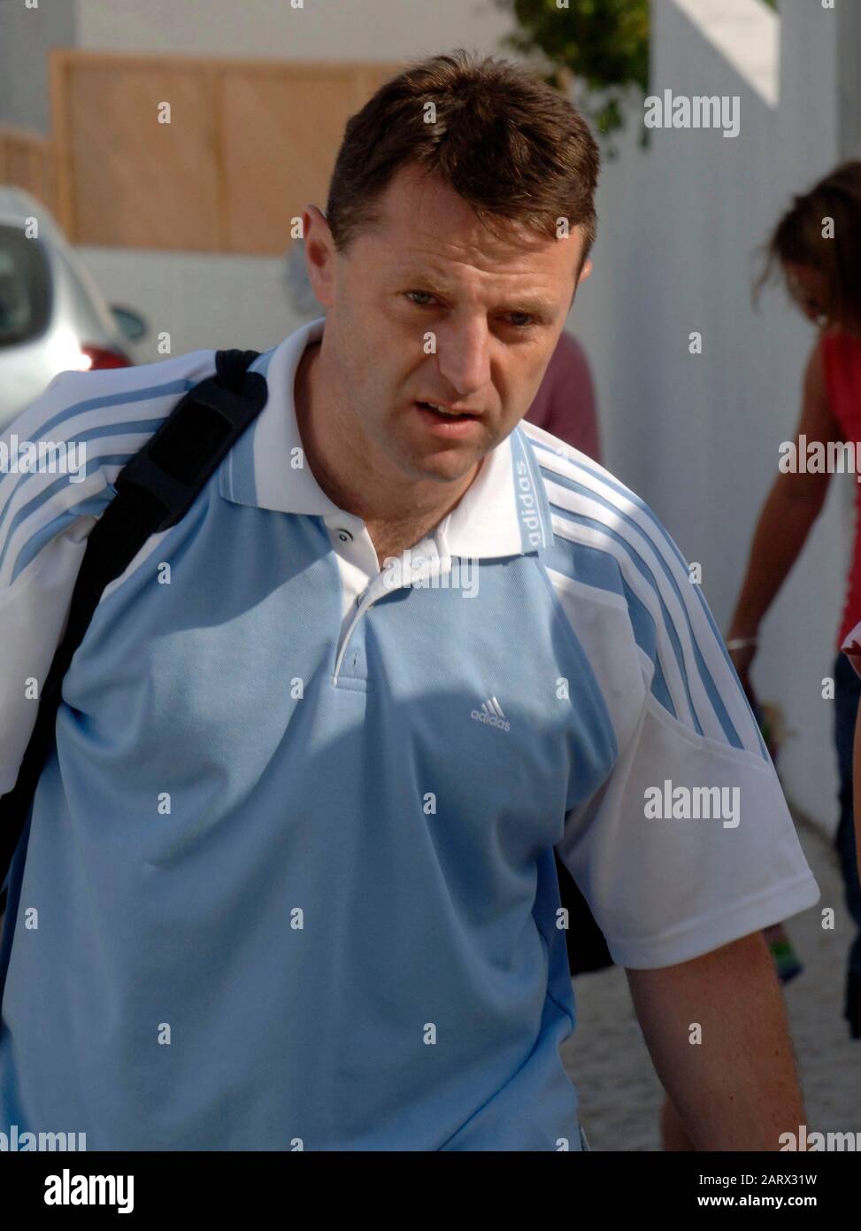 Gerry McCann taking their two children Sean and Amelie to the children ...