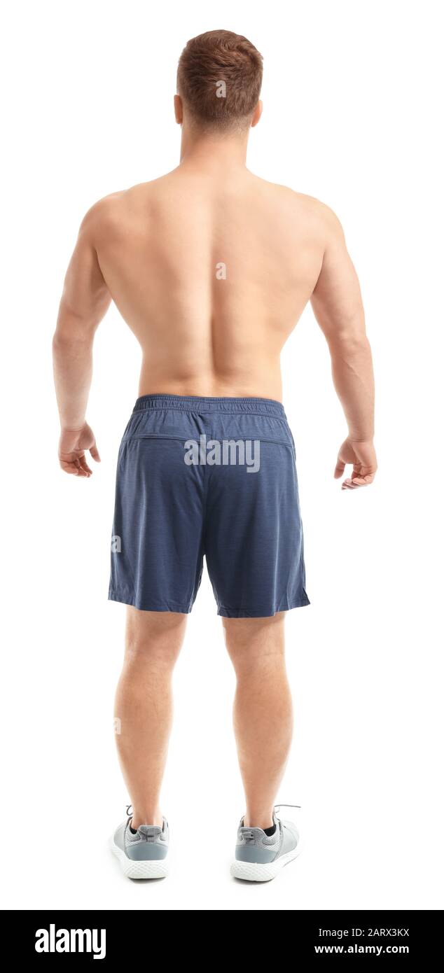 Bodybuilder man back Cut Out Stock Images & Pictures - Alamy