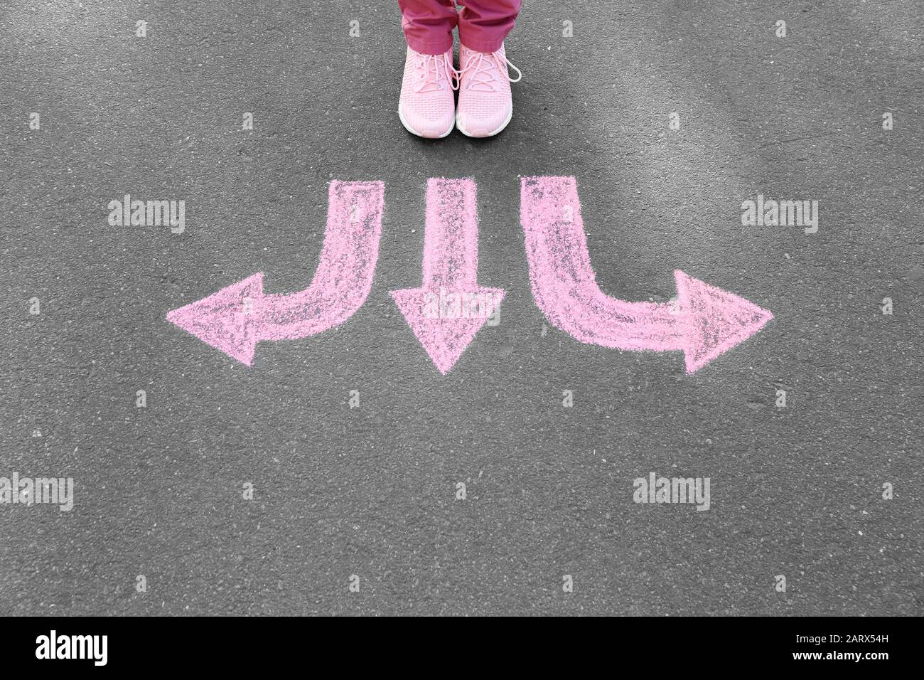 Arrows pointing in different directions hi-res stock photography and ...