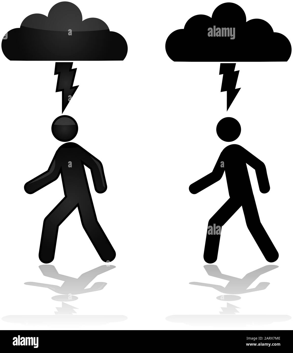 Lightning showing where Stock Vector Images - Alamy