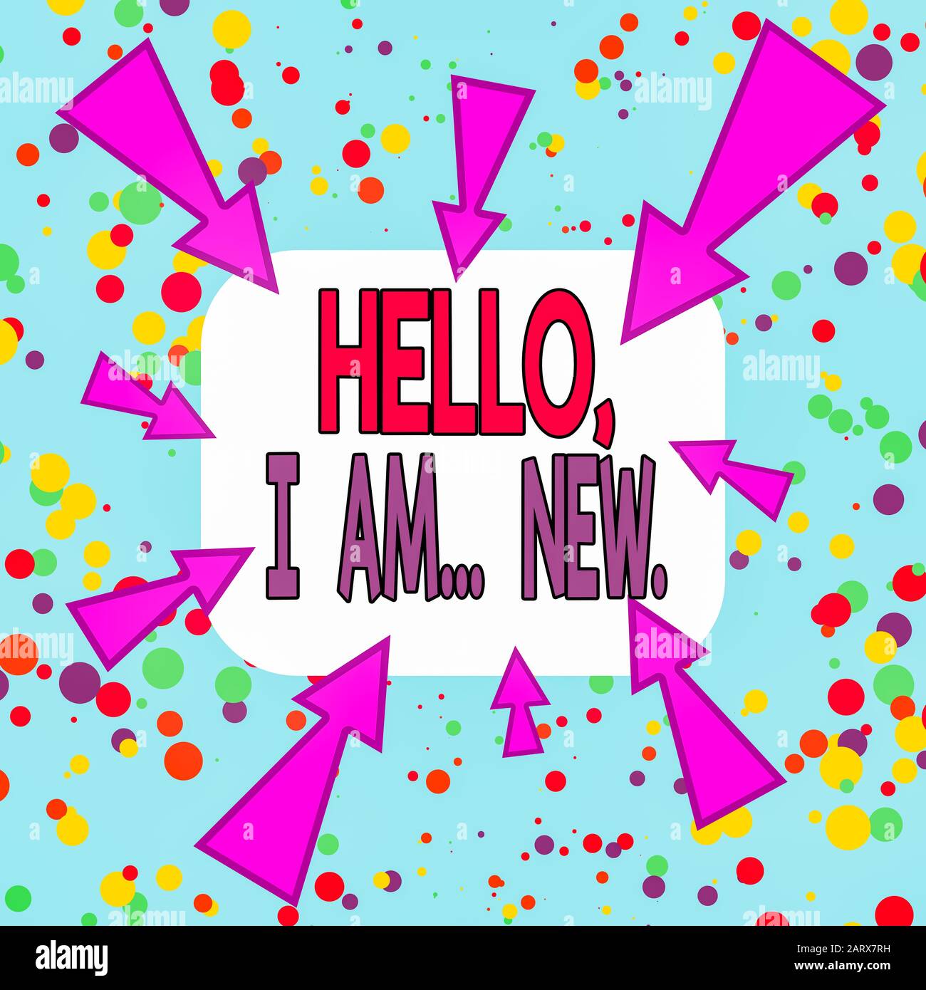 Writing note showing Hello I Am New. Business concept for introducing ...