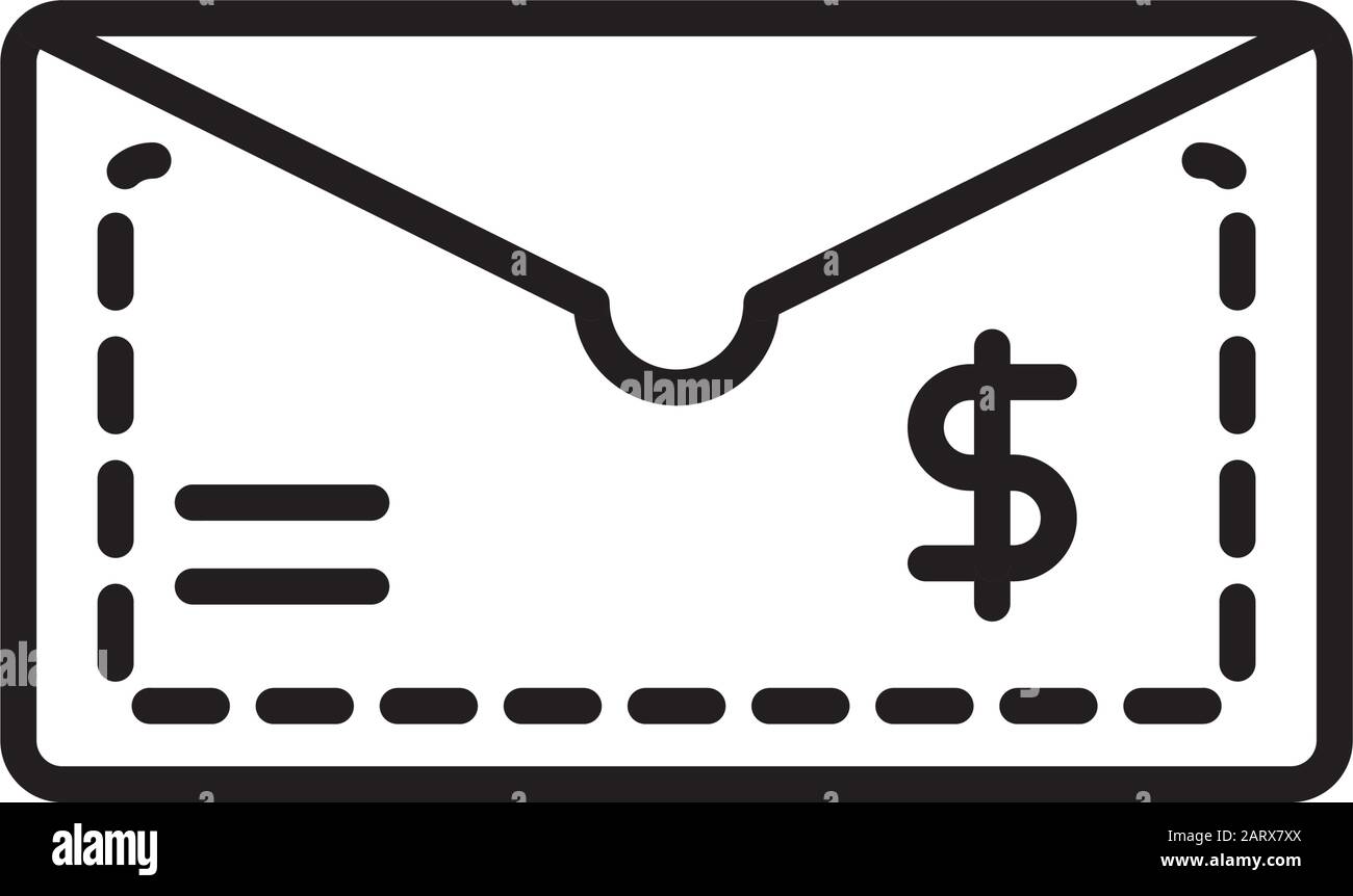 business cash money line design vector illustration Stock Vector Image ...