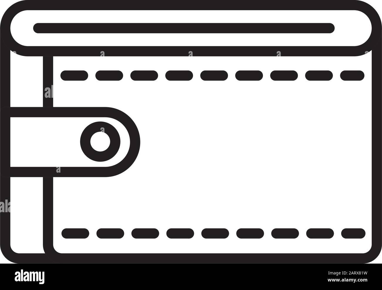 wallet business cash money line design vector illustration Stock Vector ...