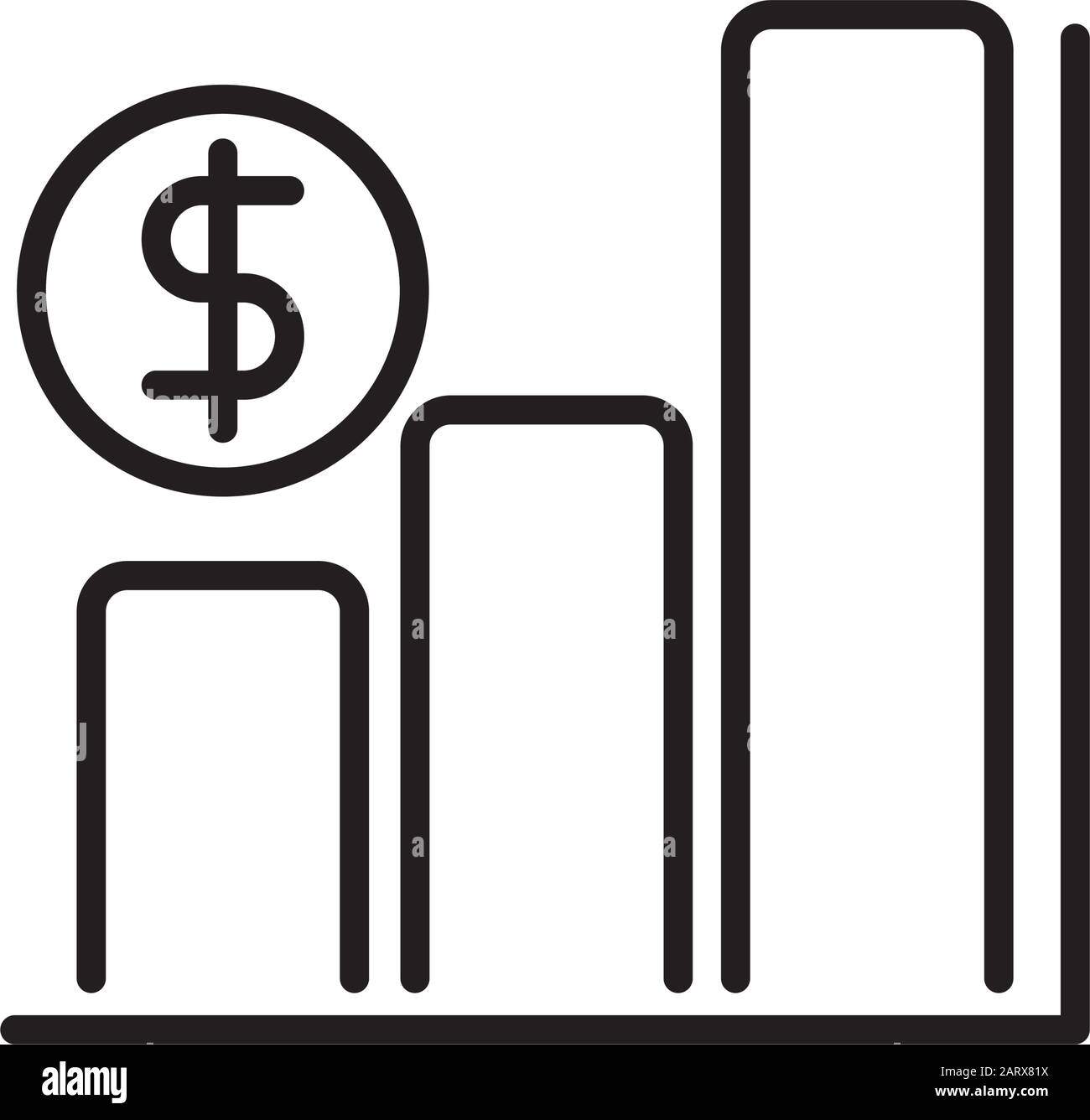 business cash money line design vector illustration Stock Vector Image ...