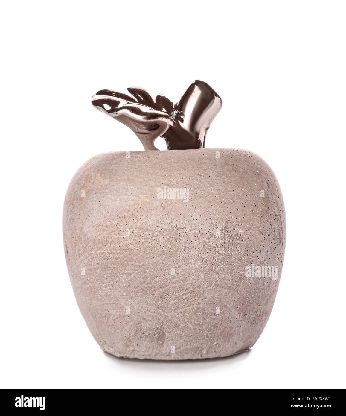 Stone apple on white background Stock Photo - Alamy