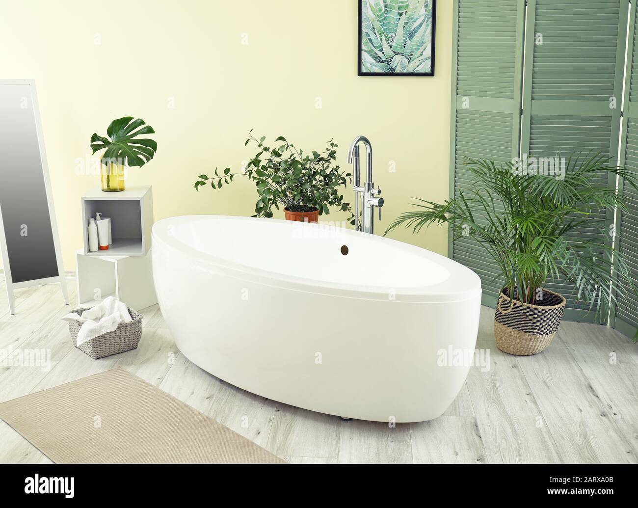 Interior of modern clean bathroom Stock Photo - Alamy