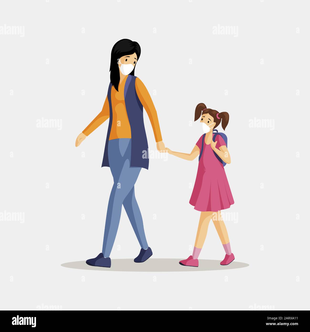 Wearing respirators Stock Vector Images - Alamy