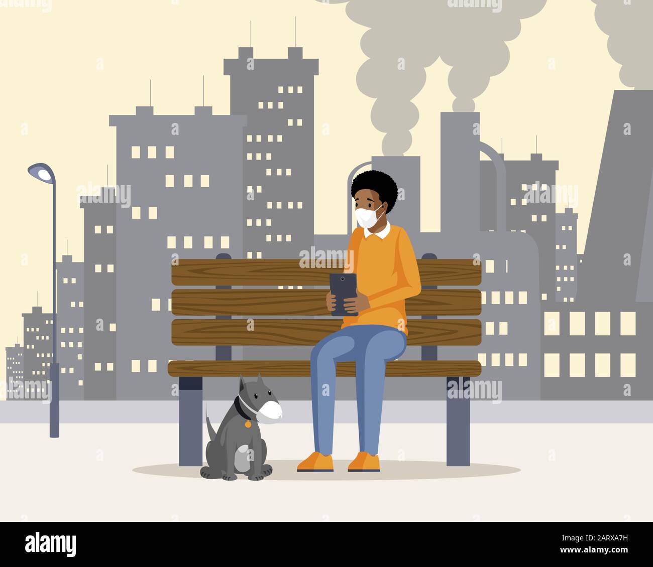 Cartoon man wearing gas mask Stock Vector Images - Alamy