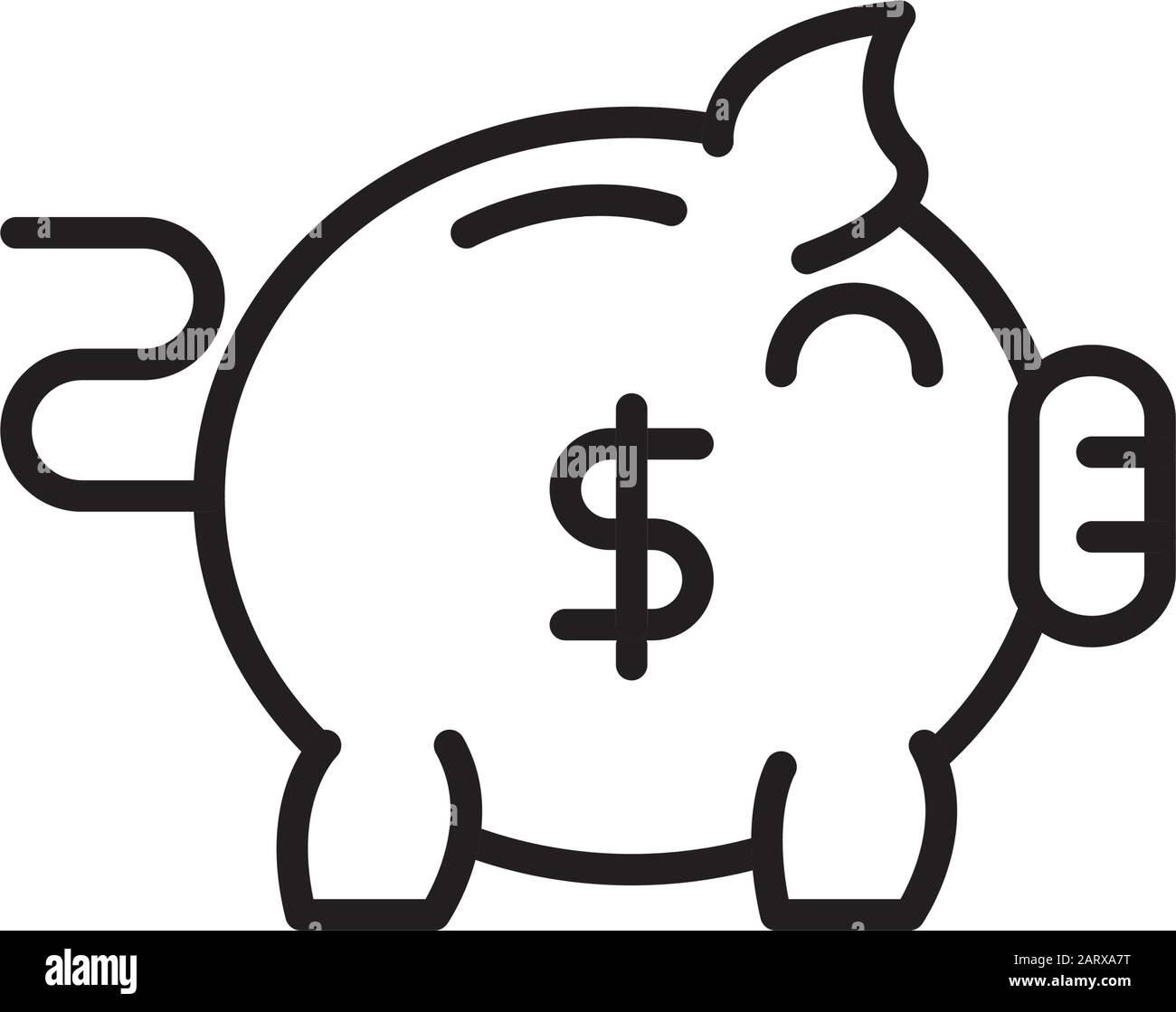 business cash money line design vector illustration Stock Vector Image ...