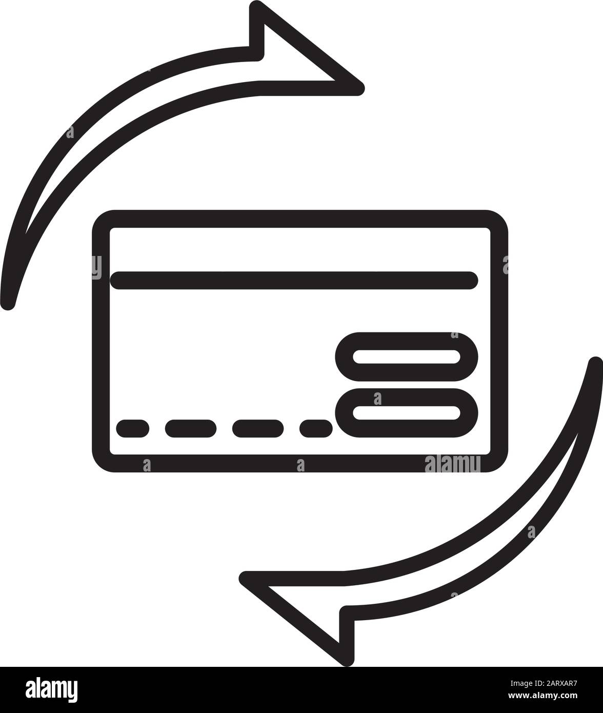 business cash money line design vector illustration Stock Vector Image ...