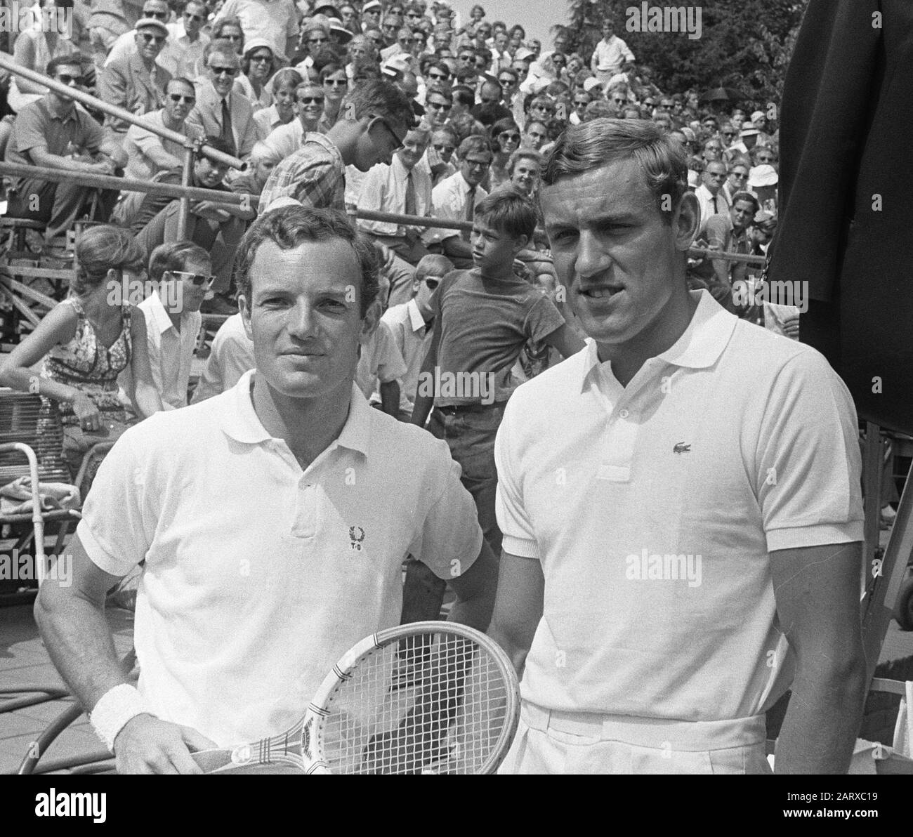 Open Dutch Tennis Championships 1969 in Hilversum Tom Okker (l) and ...