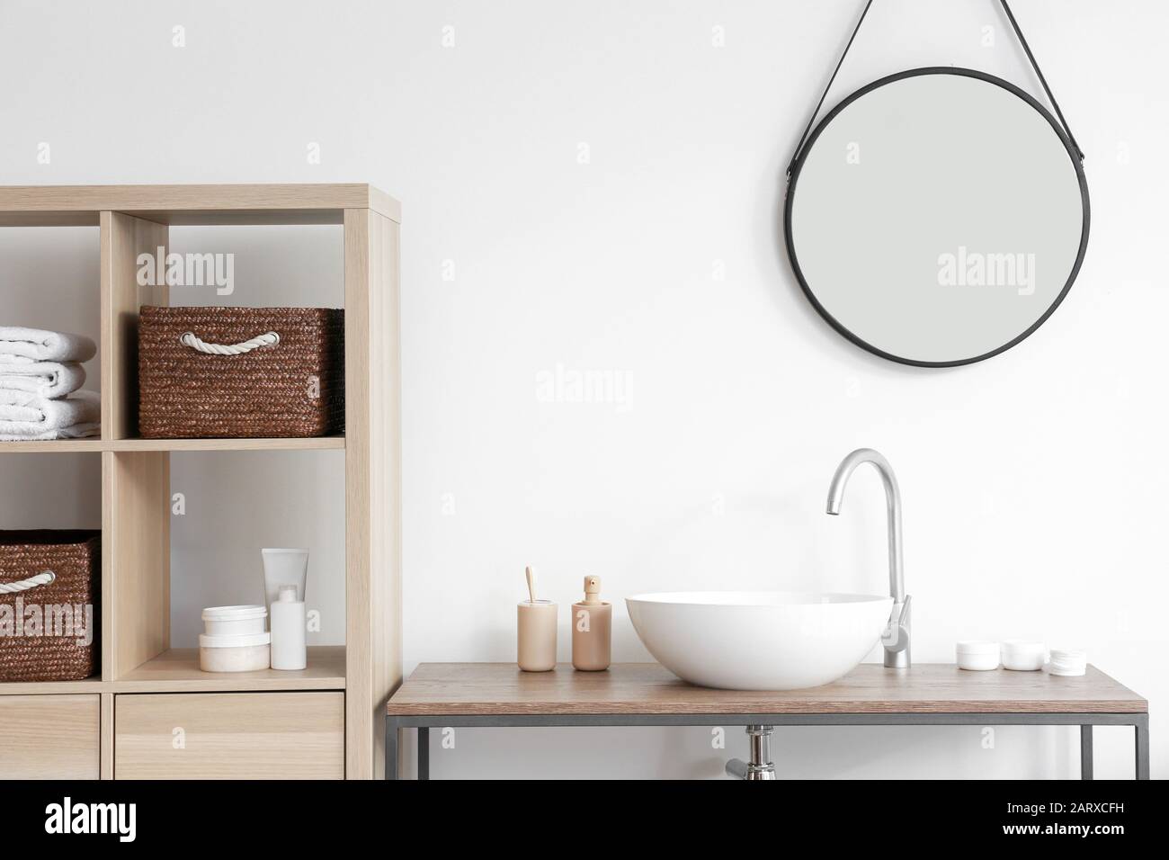 Interior of modern clean bathroom Stock Photo - Alamy