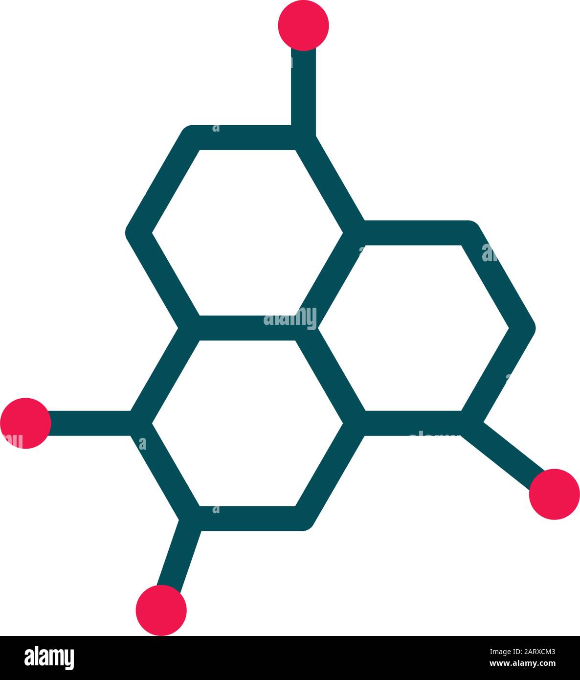 atom molecule chemistry education school vector illustration icon ...