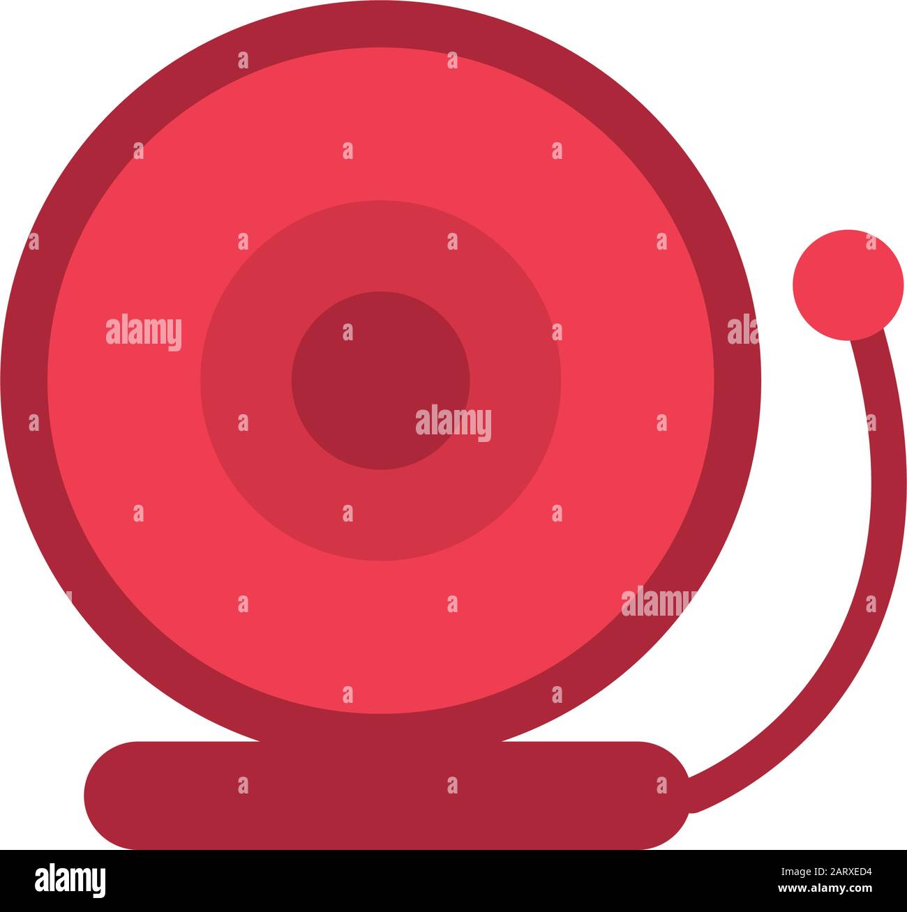 doorbell ringing alarm education school vector illustration icon design ...