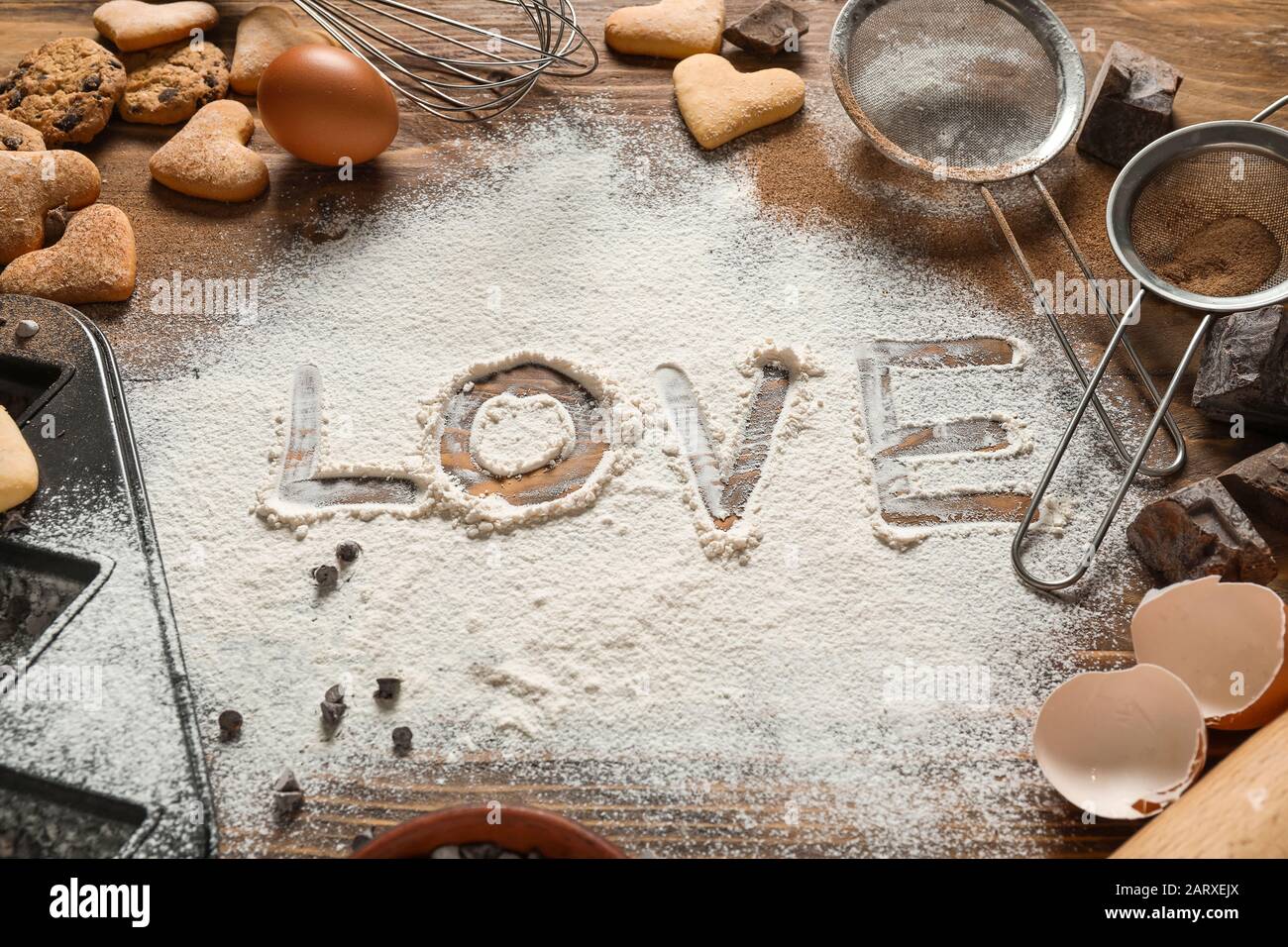 Flour romance hi-res stock photography and images - Alamy