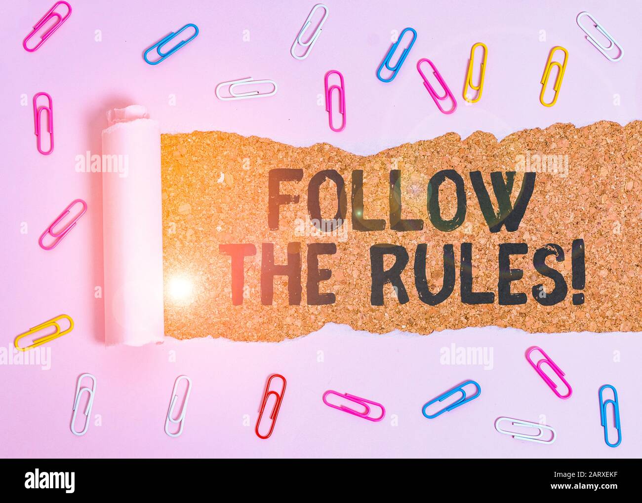 Conceptual hand writing showing Follow The Rules. Concept meaning go ...
