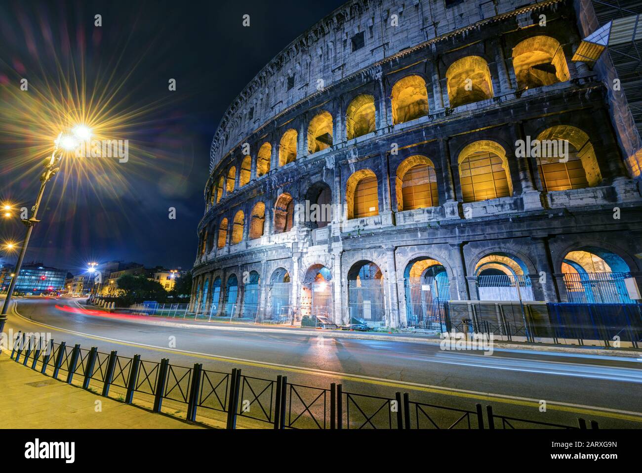 Colosseum street view hi-res stock photography and images - Alamy