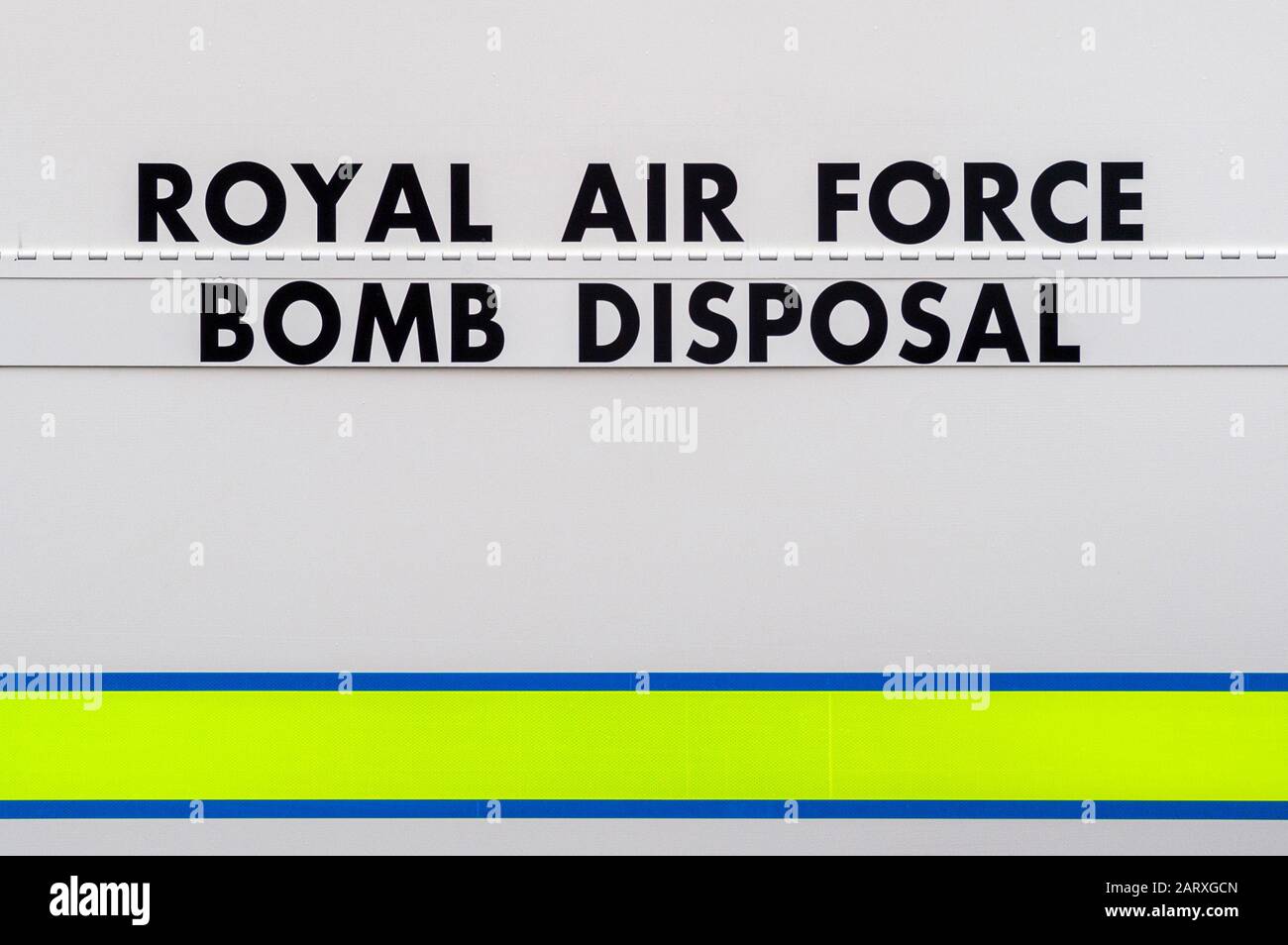 RAF Bomb Disposal lorry Stock Photo - Alamy