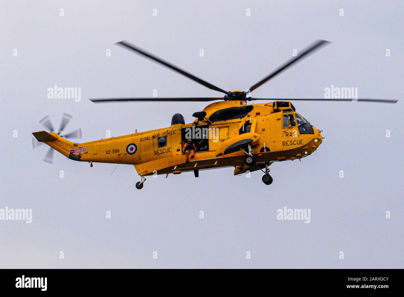 RAF Rescue Helicopter Stock Photo - Alamy