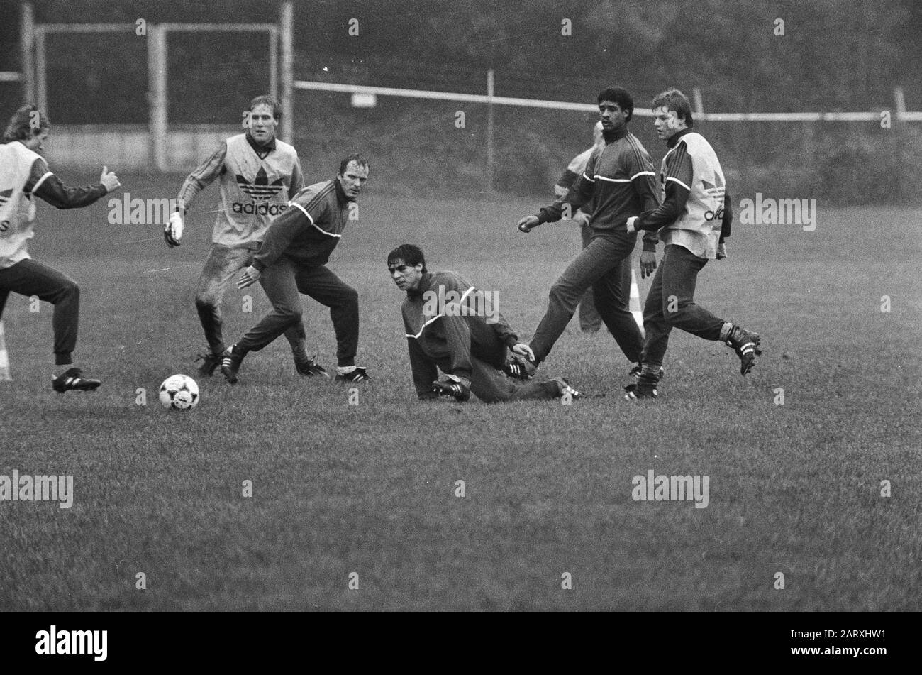 Frank rijkaard and hans van breukelen Black and White Stock Photos ...