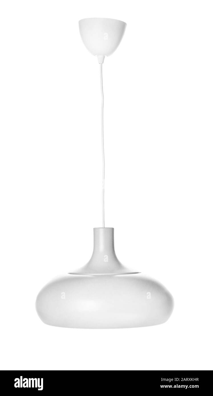 Stylish lamp on white background Stock Photo - Alamy