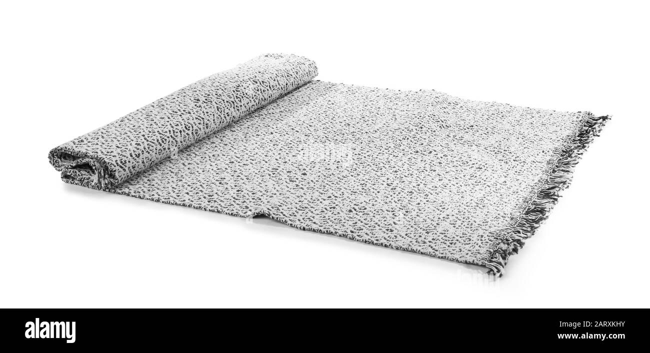 Clean carpet on white background Stock Photo - Alamy
