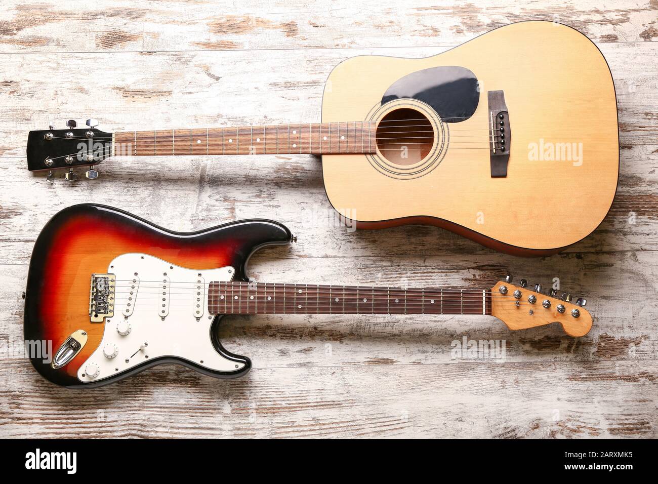 Rustic guitars hi-res stock photography and images - Alamy