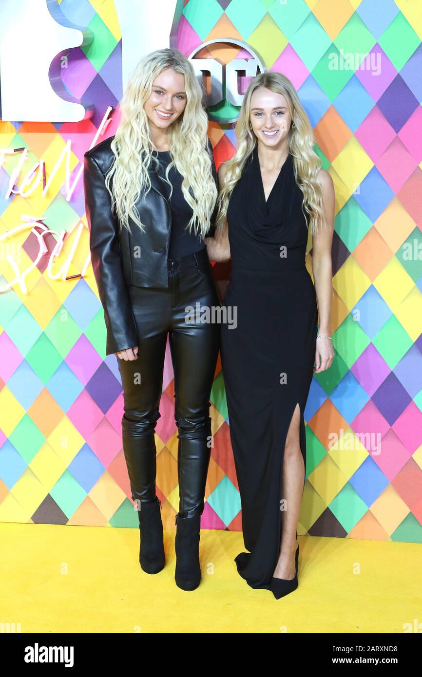 Lucie Donlan and Emily Donlan, Birds of Prey - World Premiere, Odeon ...