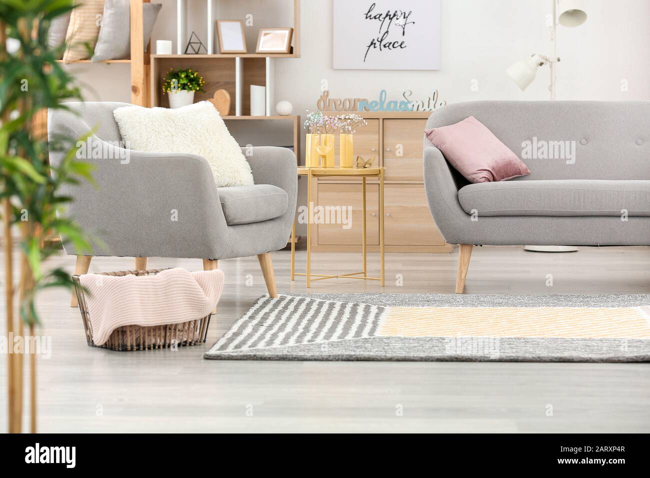 Interior of modern comfortable room Stock Photo - Alamy