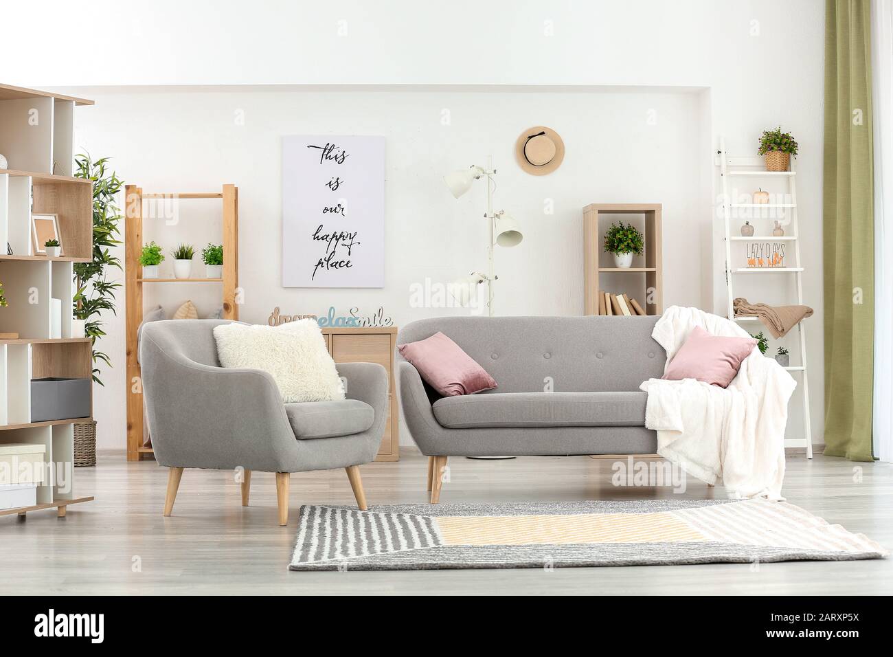 Interior of modern comfortable room Stock Photo - Alamy