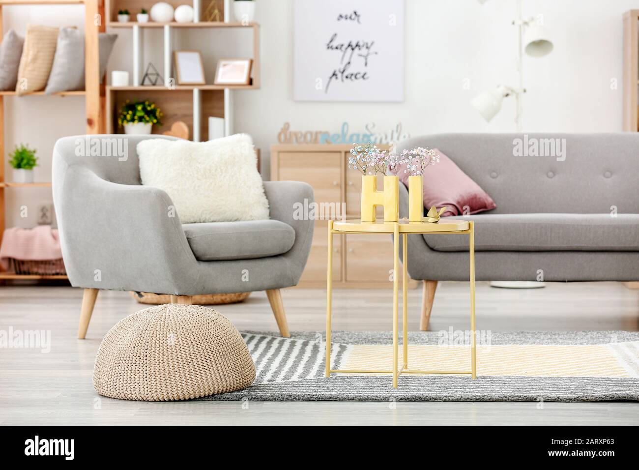 Interior of modern comfortable room Stock Photo - Alamy