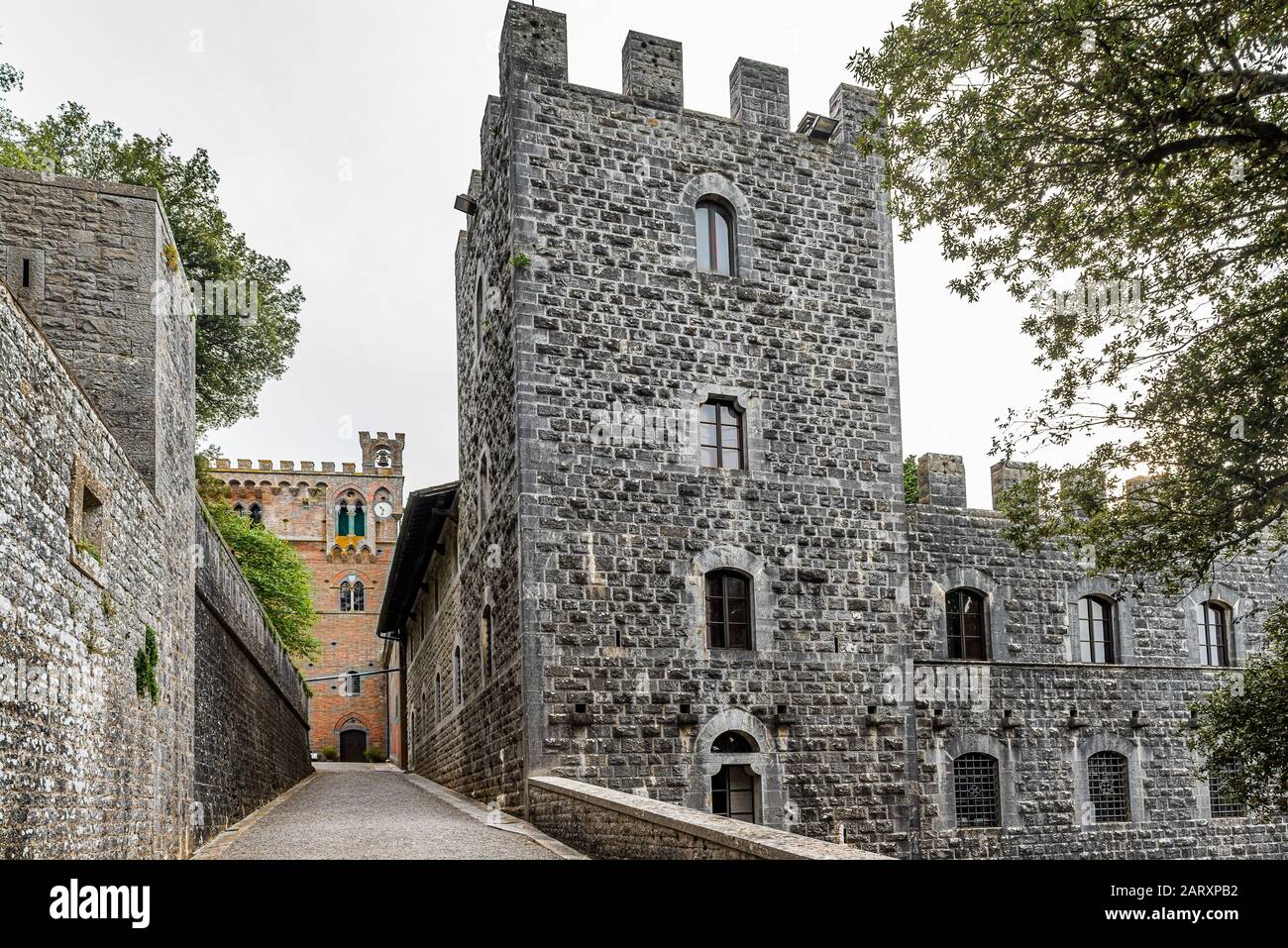 The Brolio castle near Gaiole in Chianti has belonged to the Ricasoli ...