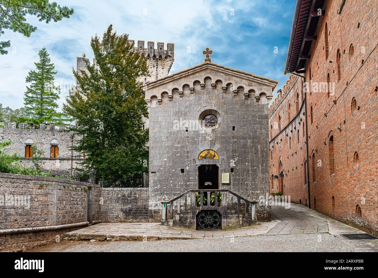 The chapel of Brolio Castle, where the Ricasoli Family is buried Stock ...