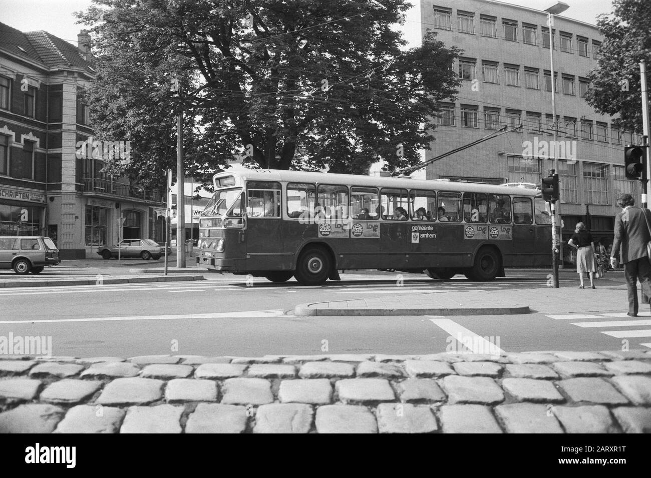 Trolly-bus in Arnhem Annotation: Location Willemsplein Date: August 12 ...