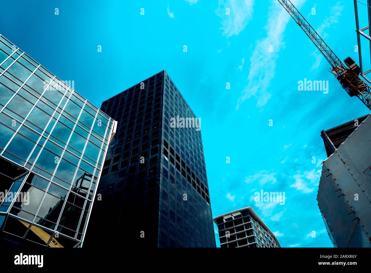 Commercial building close up; Wellington Office Building Stock Photo ...
