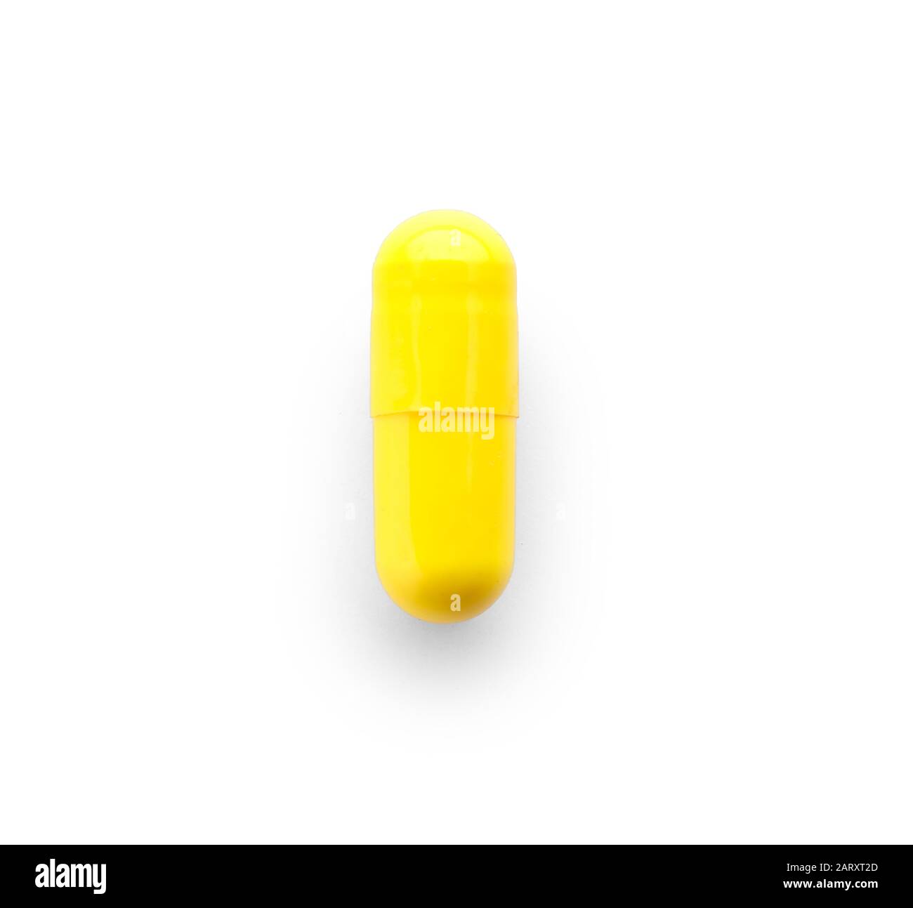 Color pill on white background Stock Photo - Alamy