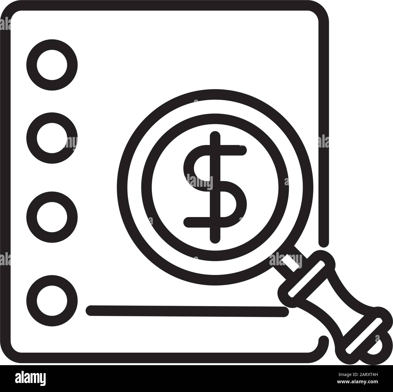 business cash money line design vector illustration Stock Vector Image ...