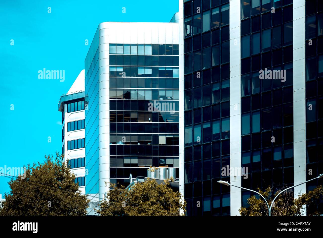 Commercial building close up; Wellington Office Building Stock Photo ...