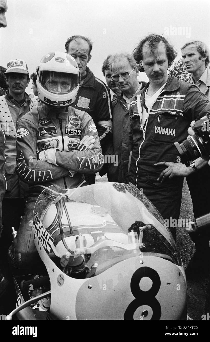 TT Assen 1980 TT Assen; Jack Middelburg at start, Next to him his ...