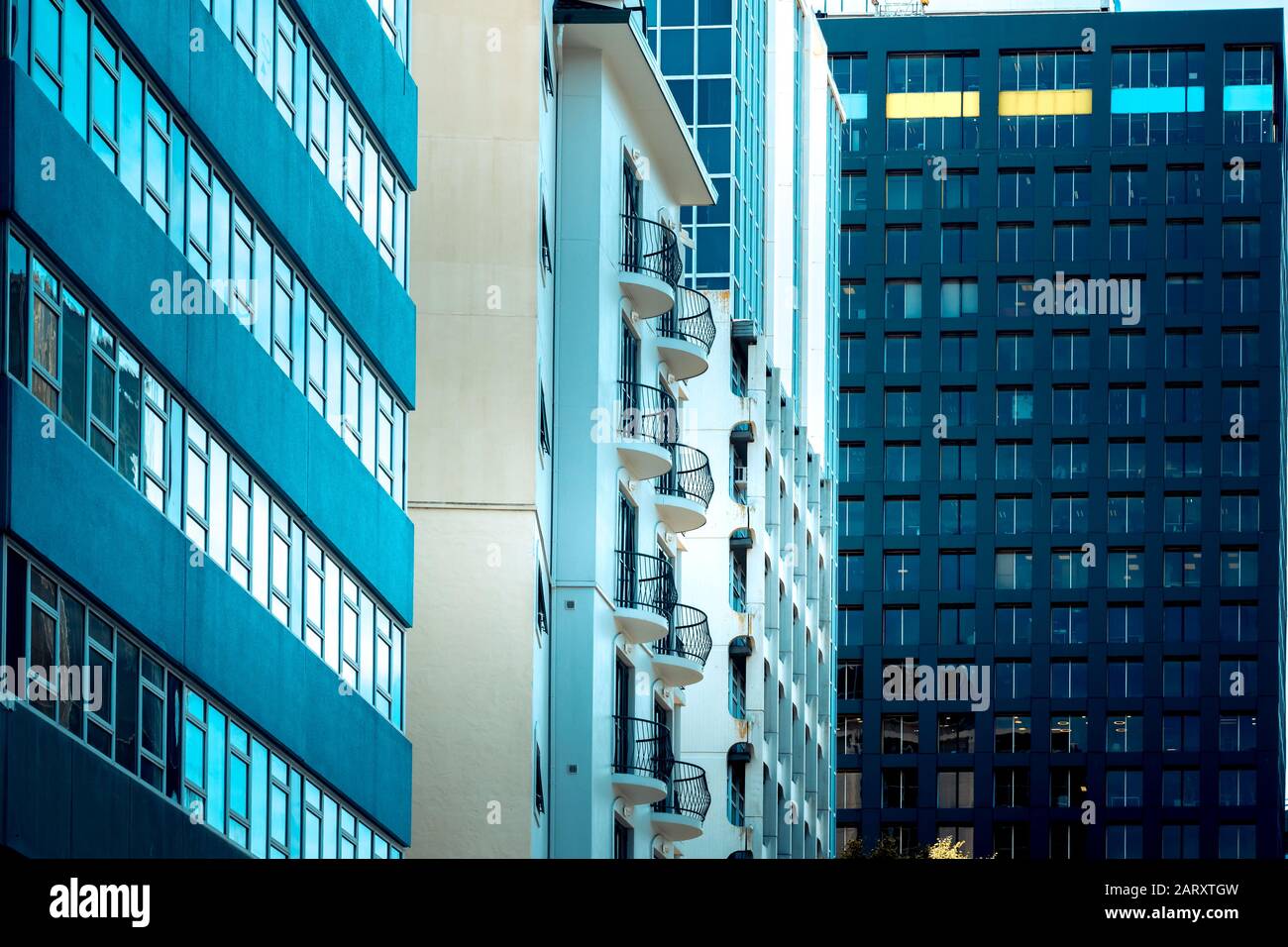 Commercial building close up; Wellington Office Building Stock Photo ...