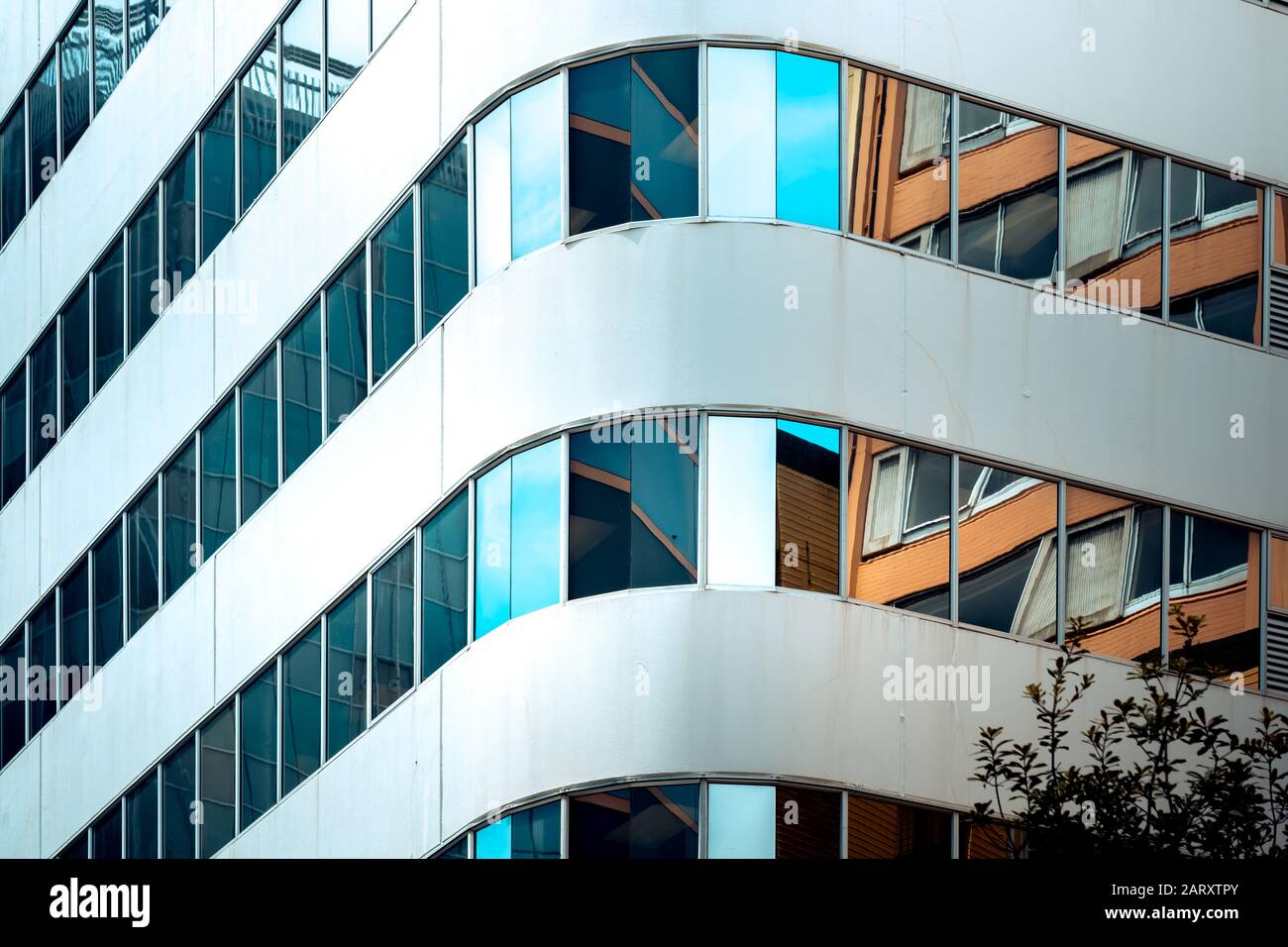 Commercial building close up; Wellington Office Building Stock Photo ...