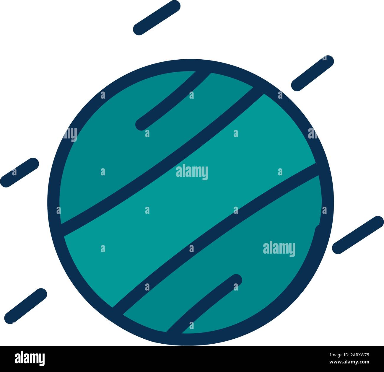 planet uranus solar system astronomy and space on white background ...